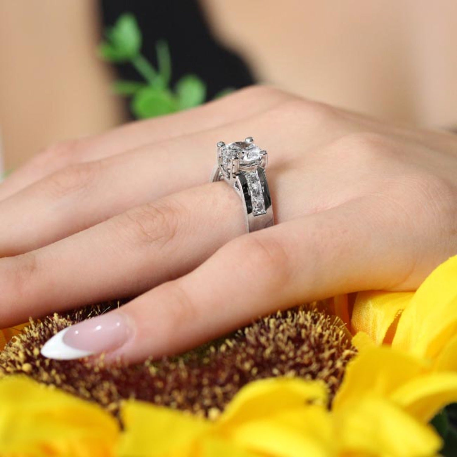 Barkev s Cathedral Large Center Channel Set Engagement Ring Ben Garelick