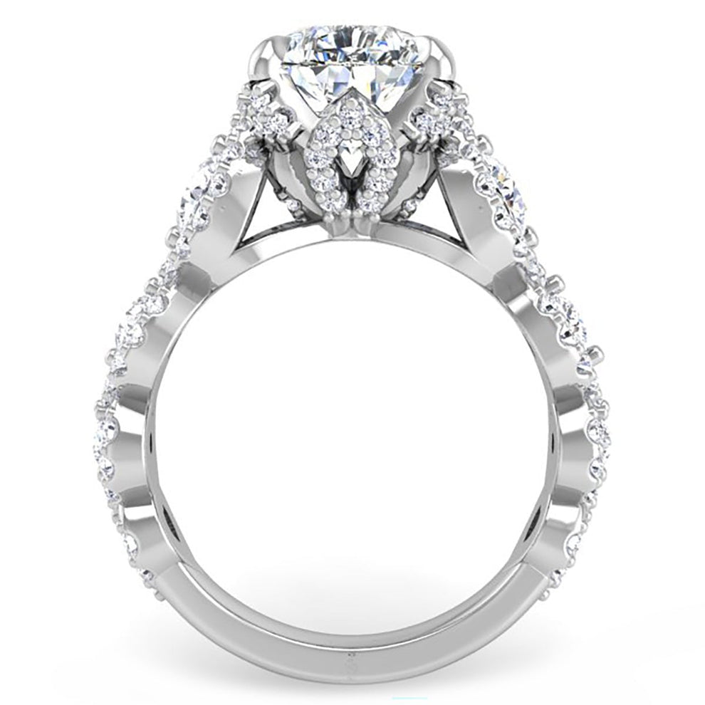 Ben Garelick Whitney Large Pear Diamond Engagement Ring - 0% Financing