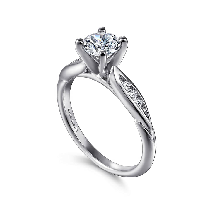 Gabriel & Co. Quinn Diamond Channel Set Engagement Ring-ER11749R3W44JJ ...