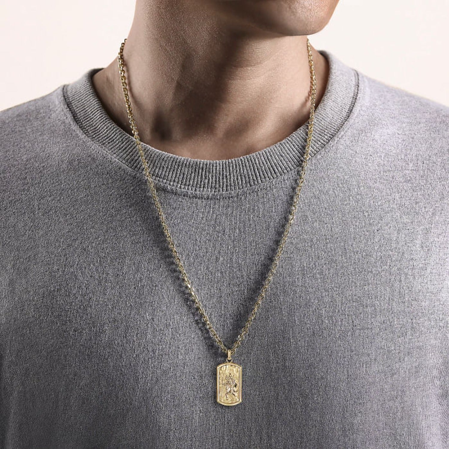Gabriel & Co. "St. Christopher" Dog Tag Pendant - PTM6550|Ben Garelick